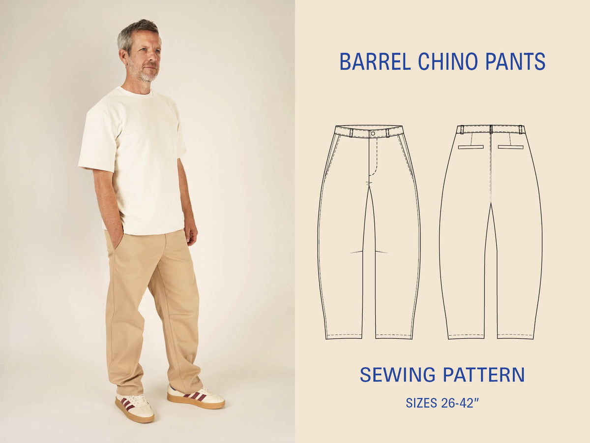Barrel Chino Pants Sewing Pattern – Empire Make Space